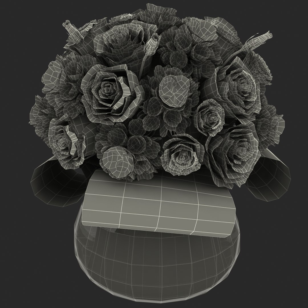flower bouquet 3d model