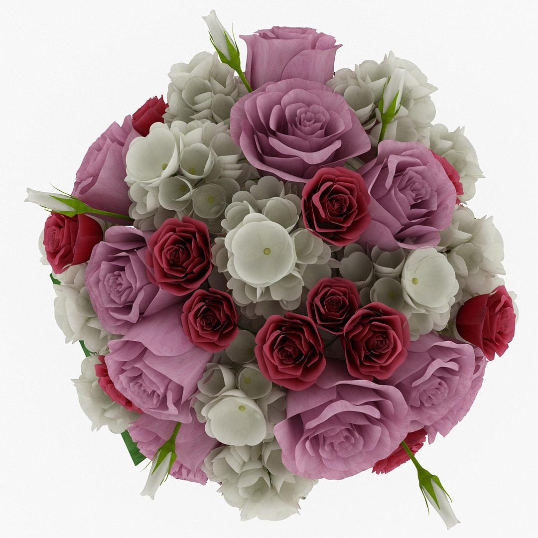 flower bouquet 3d model