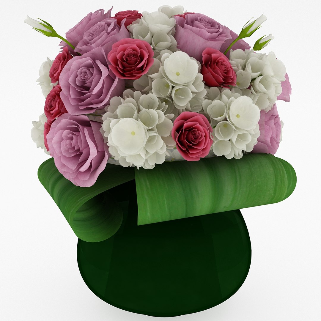flower bouquet 3d model