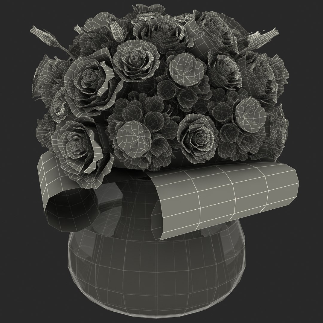 flower bouquet 3d model