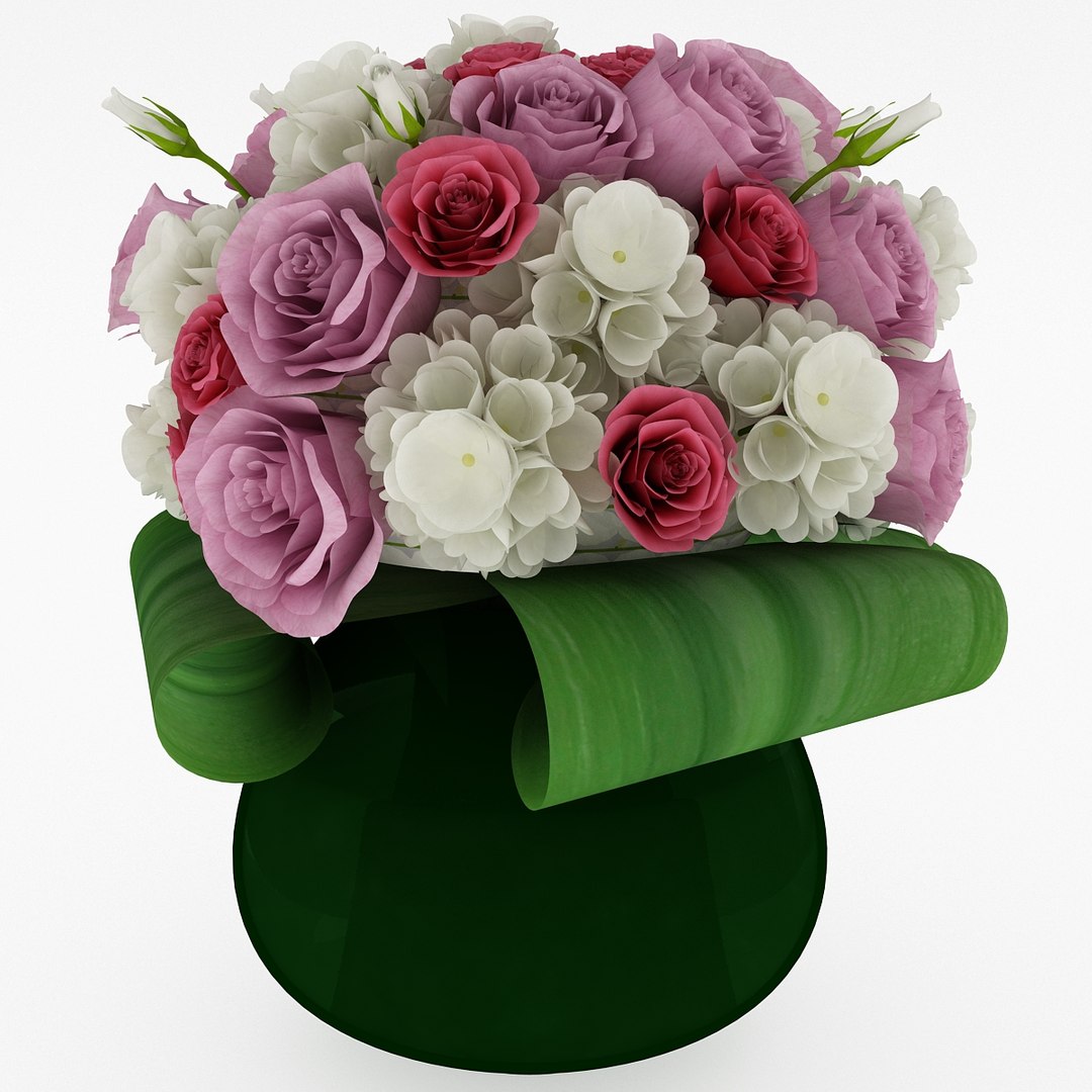 flower bouquet 3d model