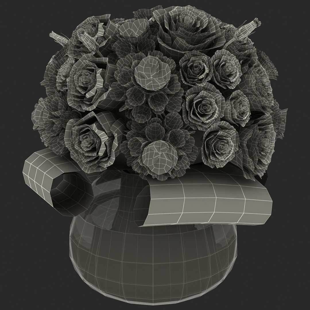 flower bouquet 3d model