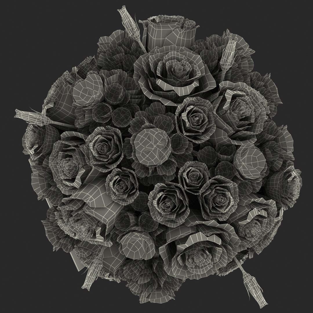 flower bouquet 3d model