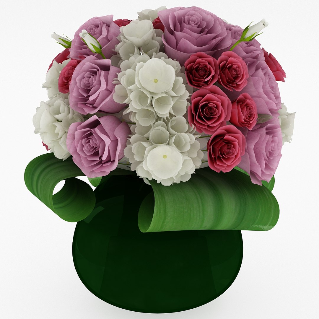 flower bouquet 3d model