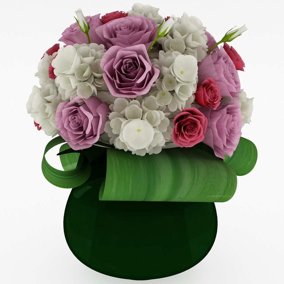 flower bouquet 3d model