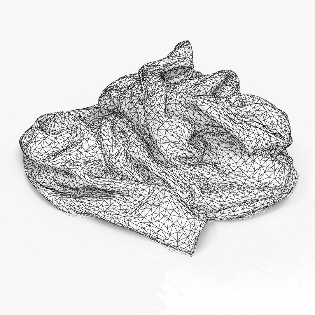 crumpled sweater 3d max
