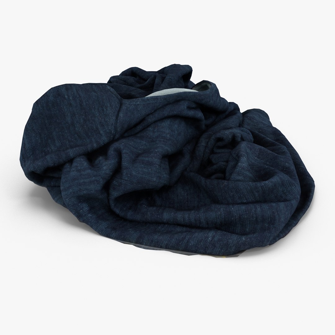 crumpled sweater 3d max