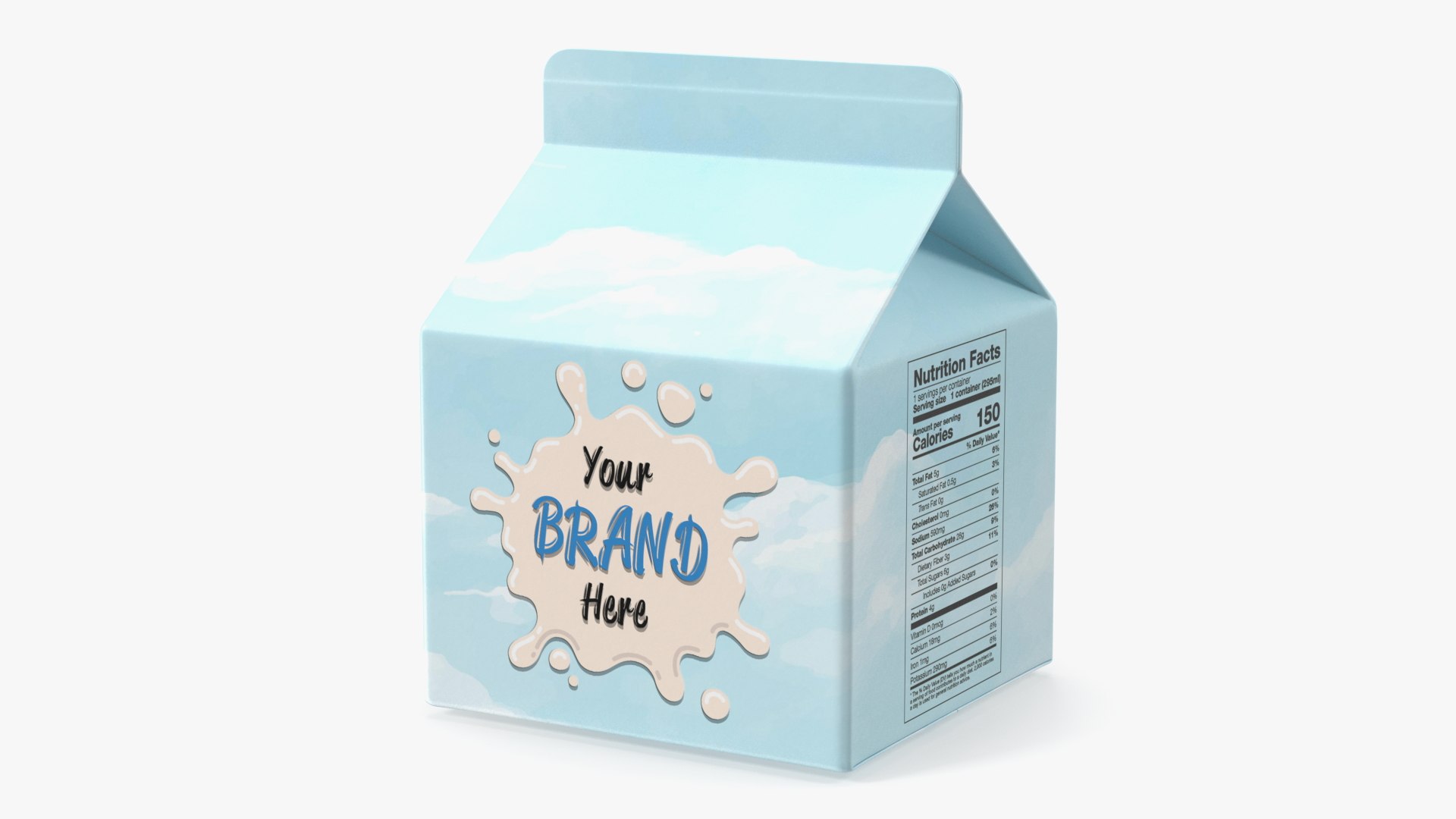 Gable Top Carton Packages Mockup Collection model - TurboSquid 1932647