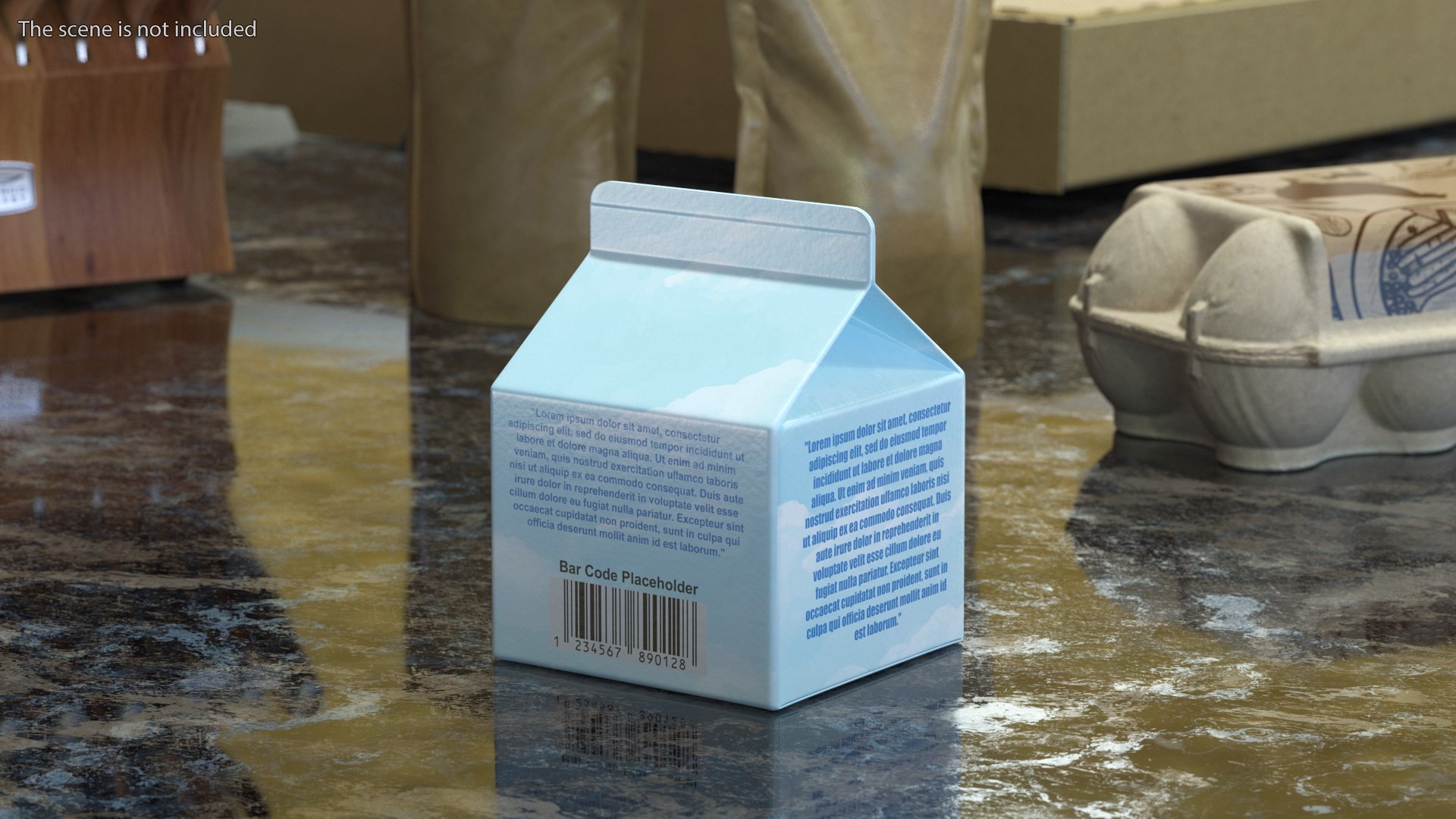 Gable Top Carton Packages Mockup Collection model - TurboSquid 1932647