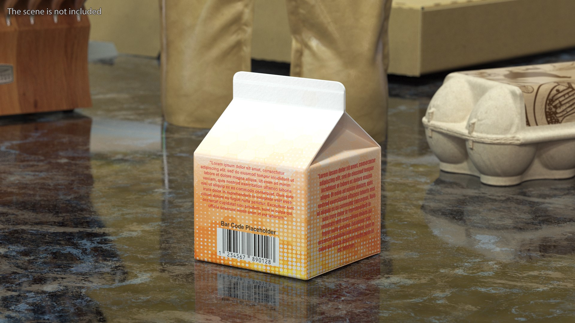 Gable Top Carton Packages Mockup Collection model - TurboSquid 1932647