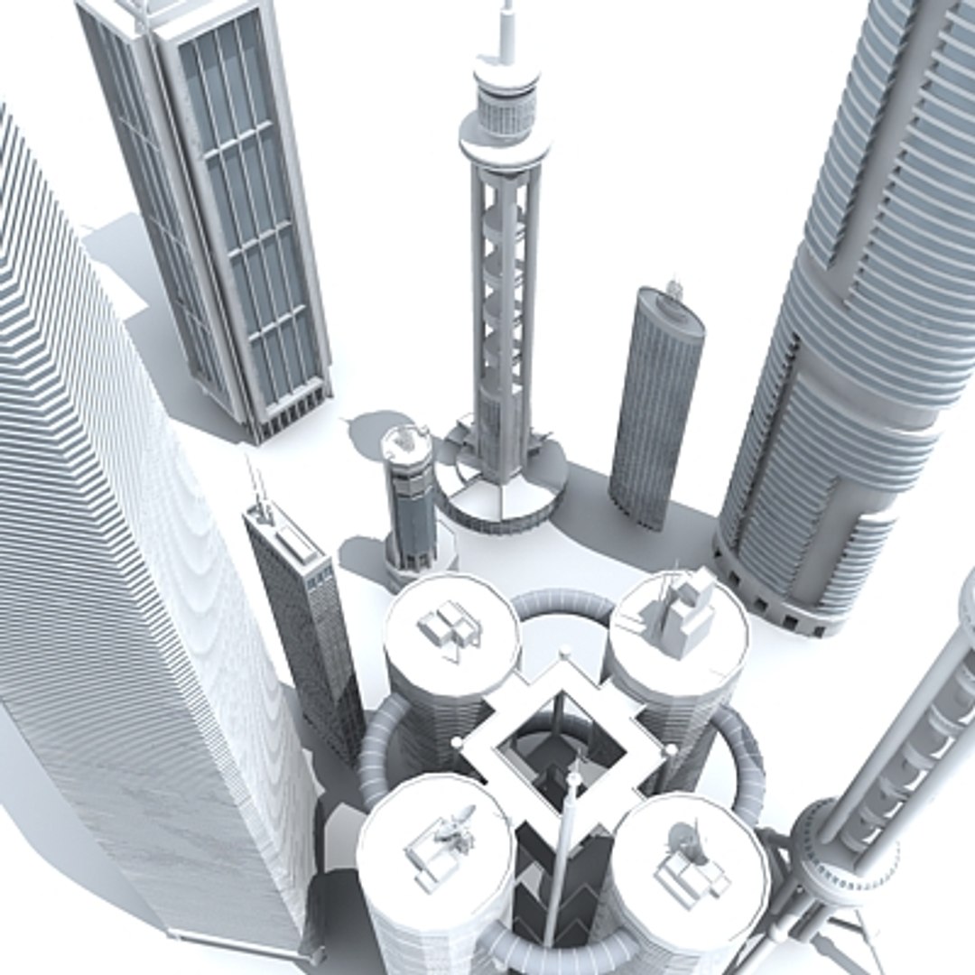 3d Model Skyscrapers Cities