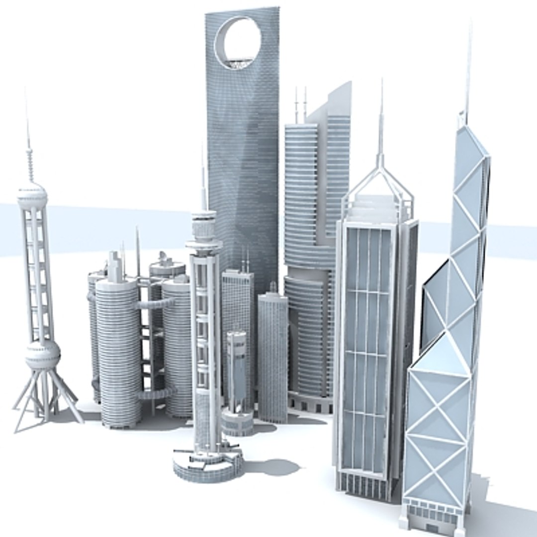 3d Model Skyscrapers Cities
