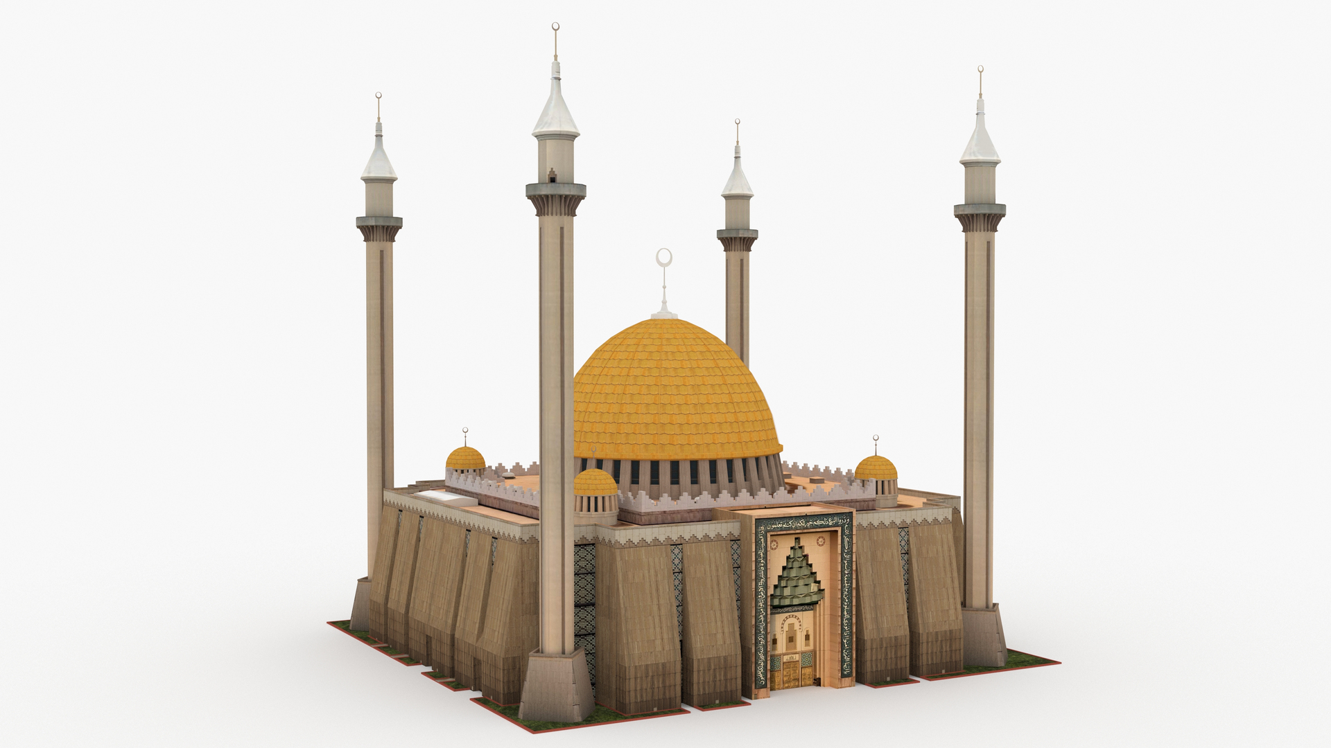 3D Model Abuja National Mosque - TurboSquid 2080029