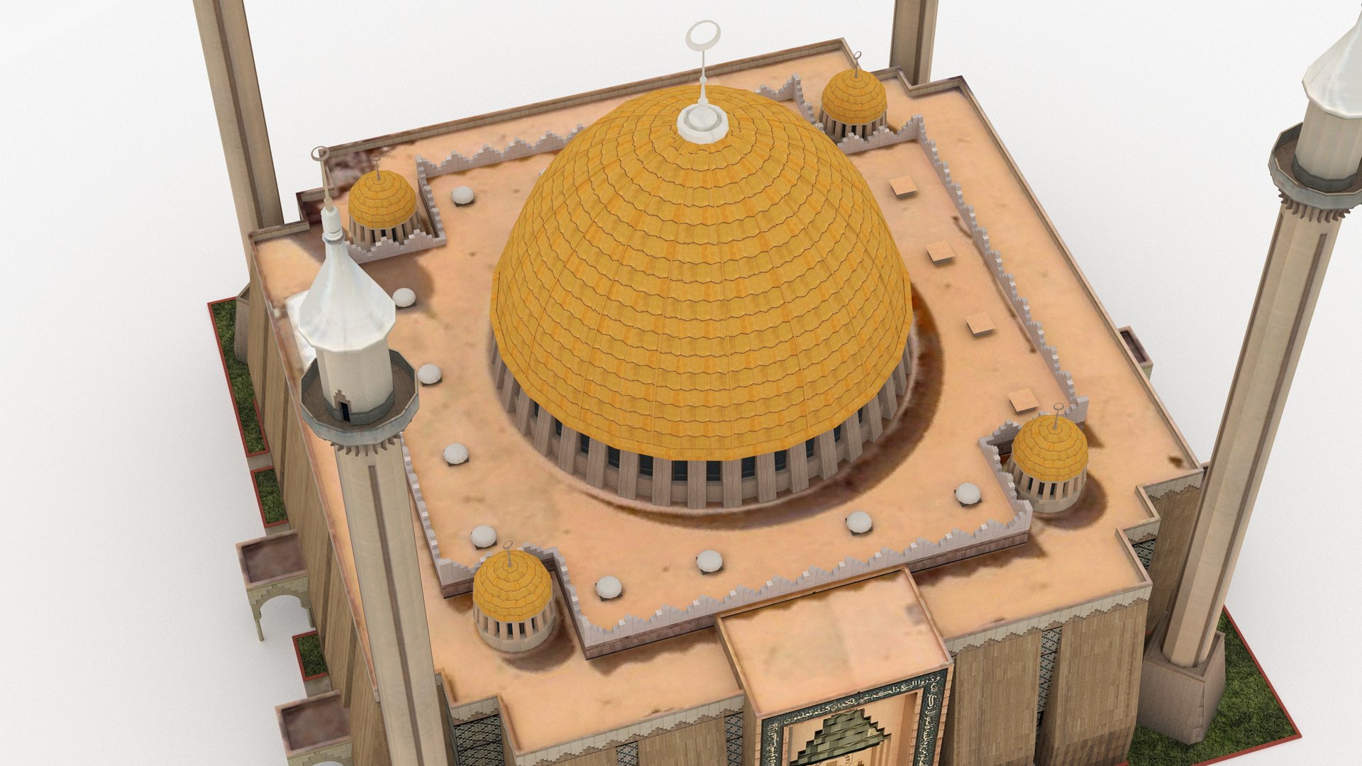 3D Model Abuja National Mosque - TurboSquid 2080029