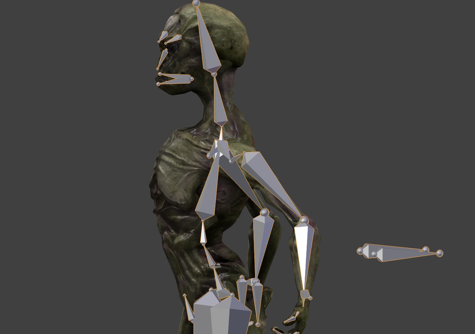 realistic alien 3d model