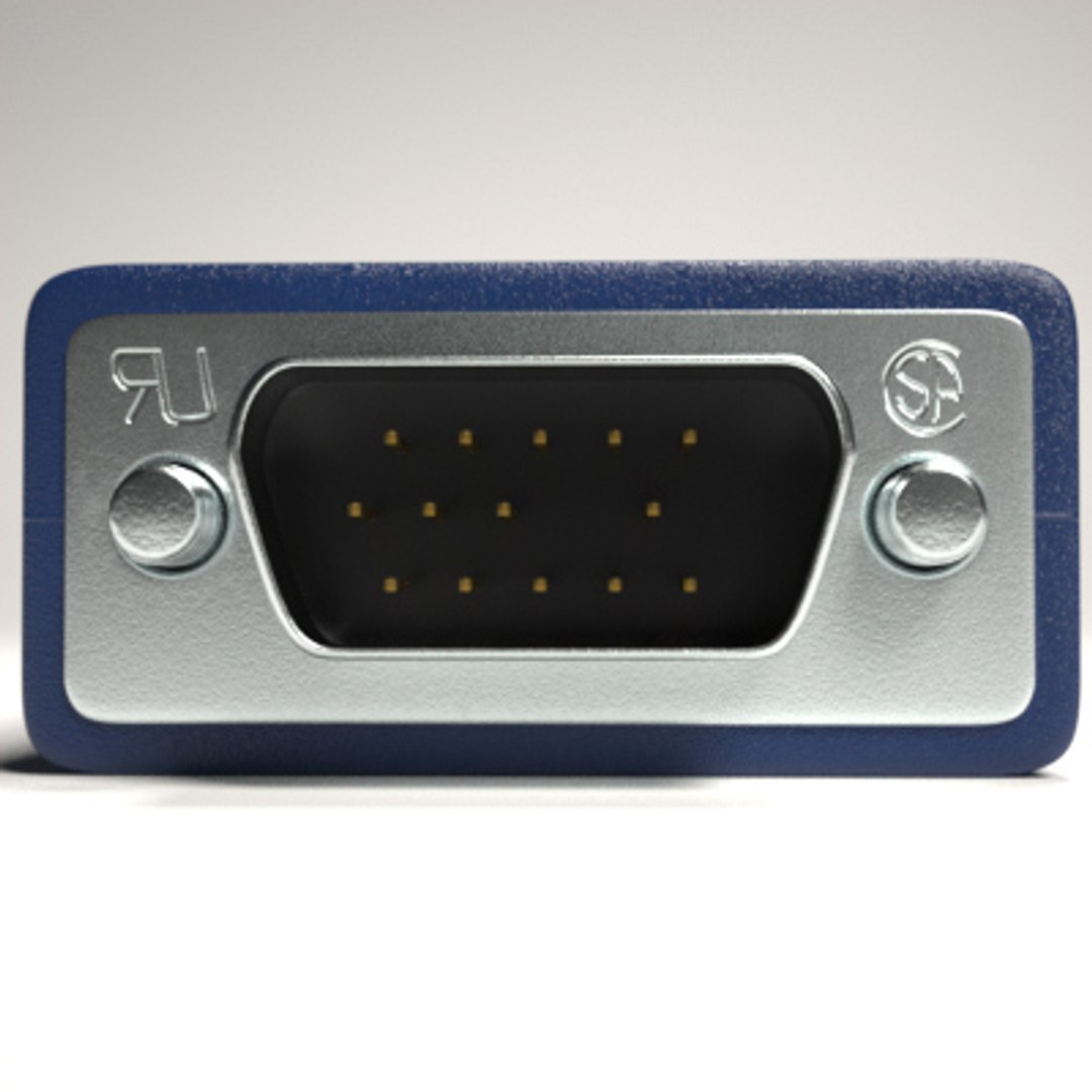 3d Obj Vga Connector Monitors