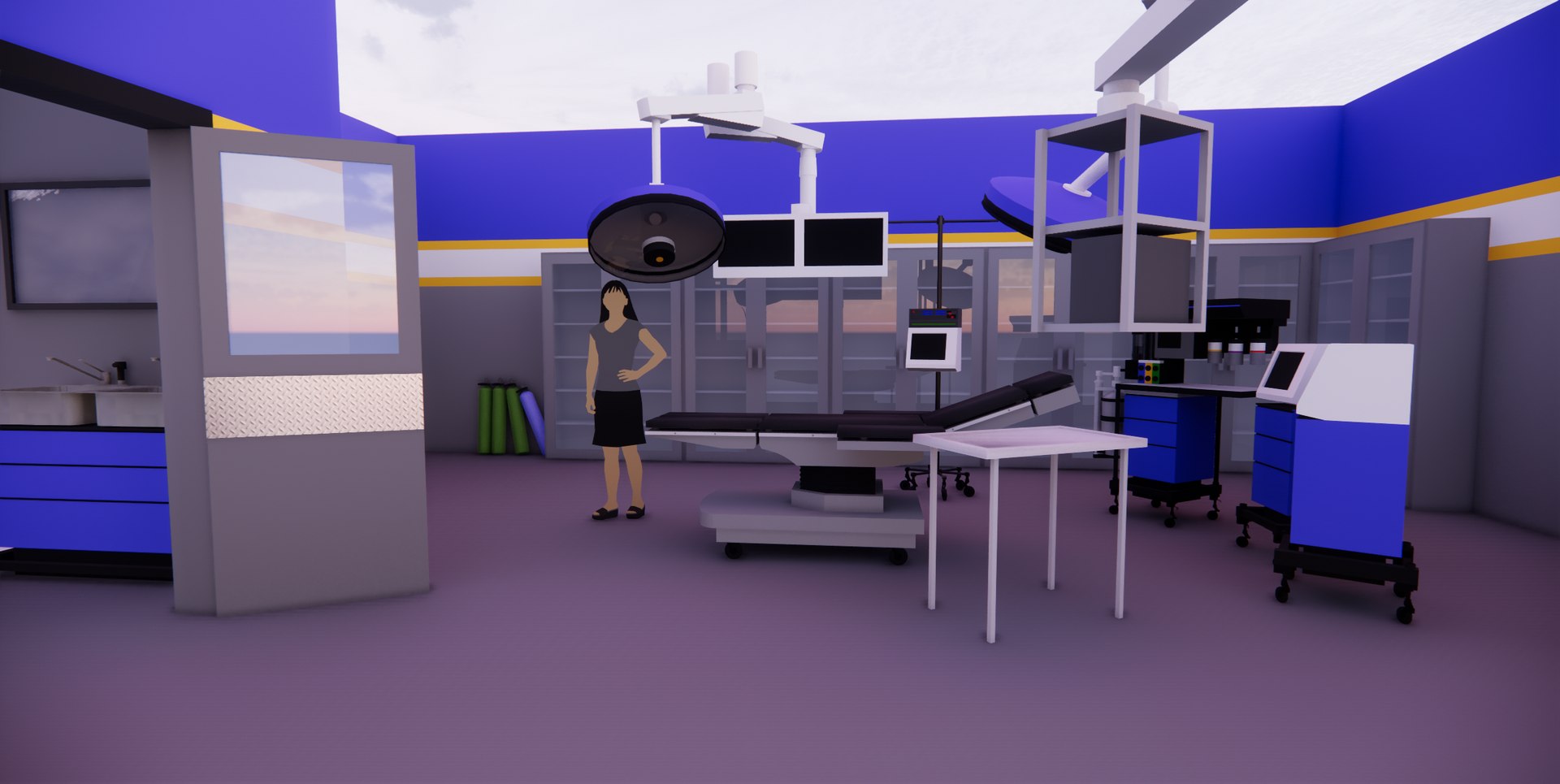 3D Mobile Hospital And Operating Room And Examination Room Model ...