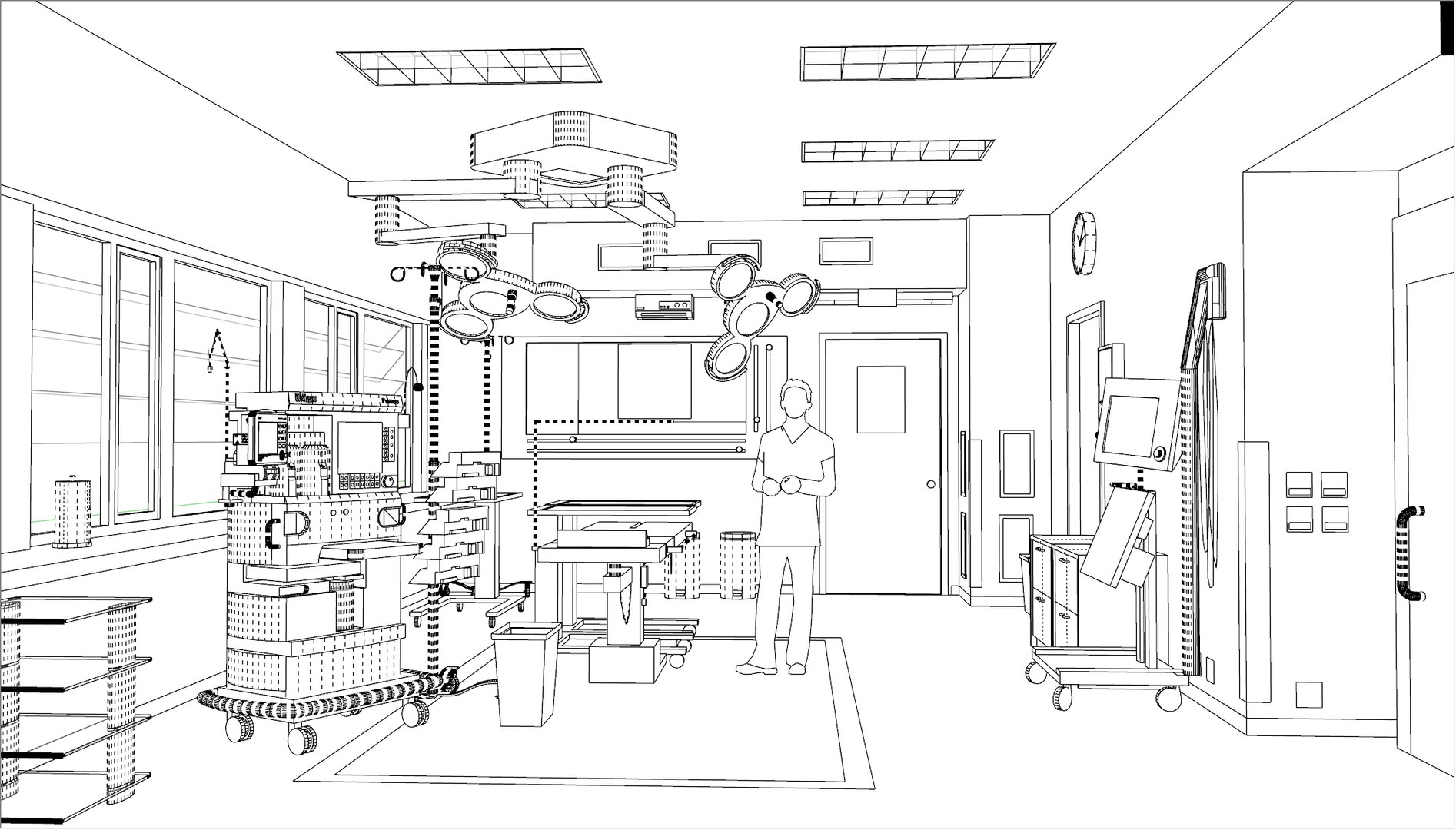 3D Mobile Hospital And Operating Room And Examination Room Model ...