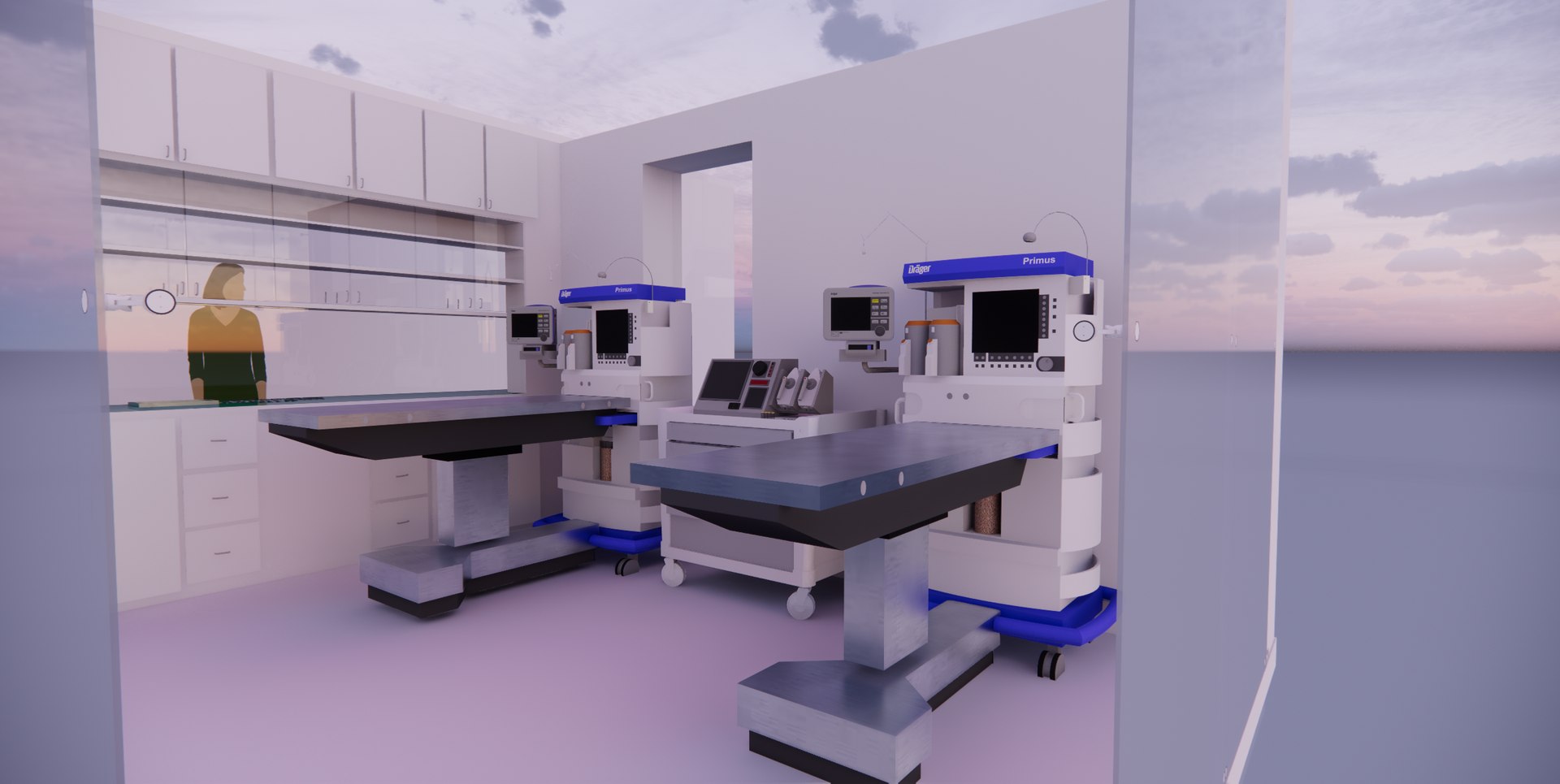 3D Mobile Hospital And Operating Room And Examination Room Model ...