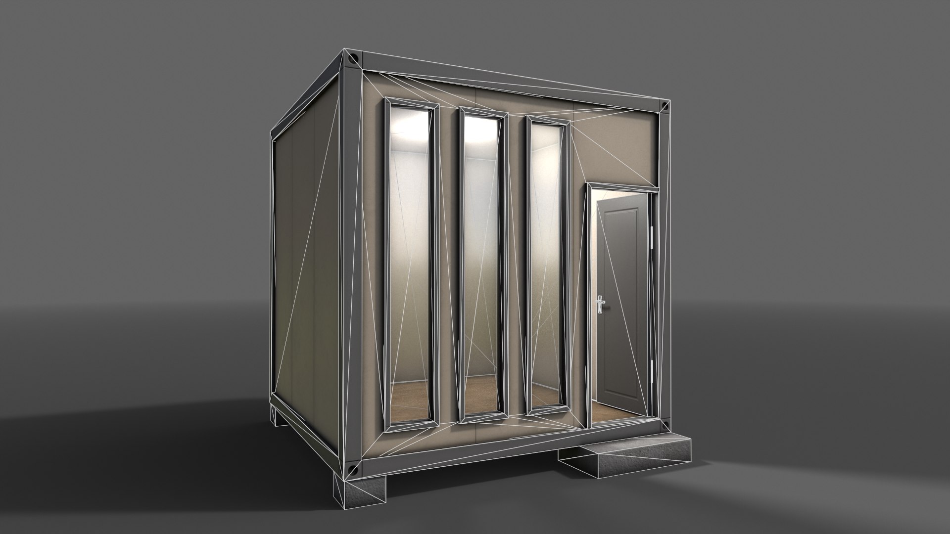 3D PBR Container House BB V4 - TurboSquid 2081666