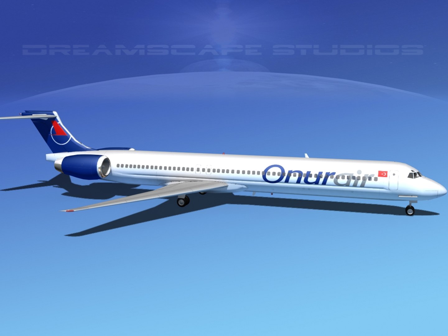 mcdonnell douglas md-80 3d model