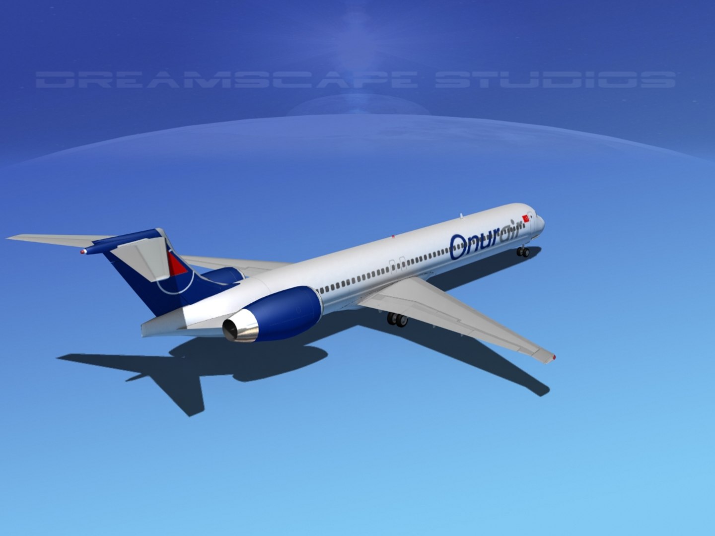 mcdonnell douglas md-80 3d model