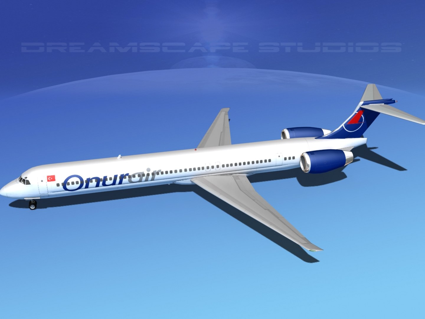 mcdonnell douglas md-80 3d model