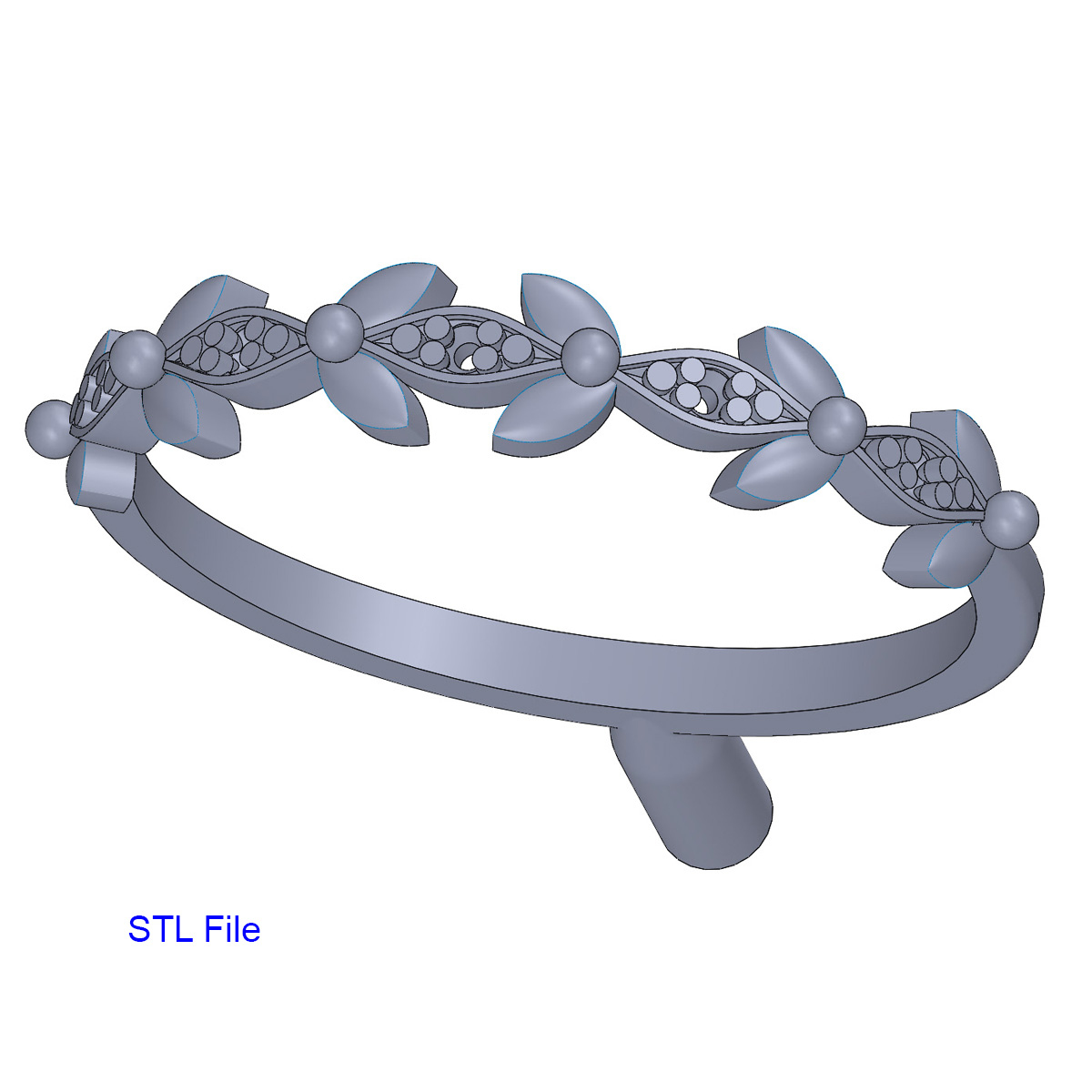 Bezel trefoil 3D model - TurboSquid 1349133
