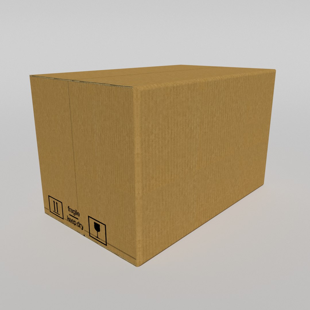 3d model cardboard warehouse