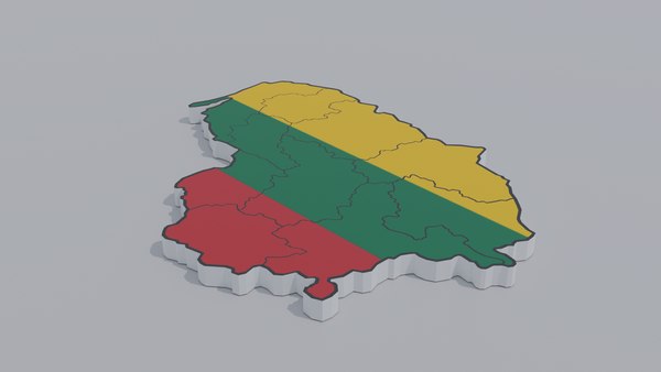 Political Map of Lithuania 3D - TurboSquid 1749423