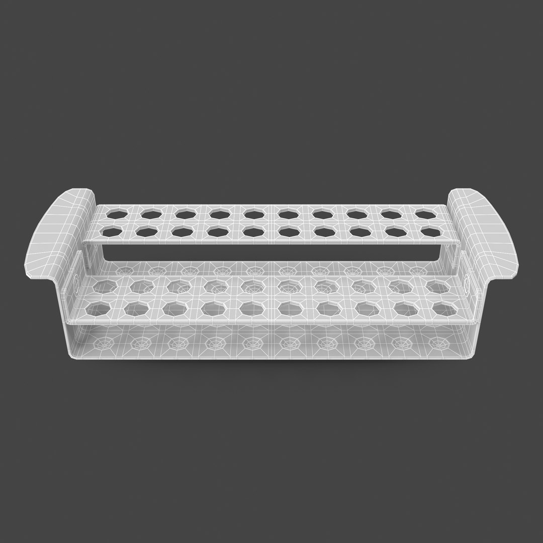 3D Test Tube Rack Model - TurboSquid 1530583