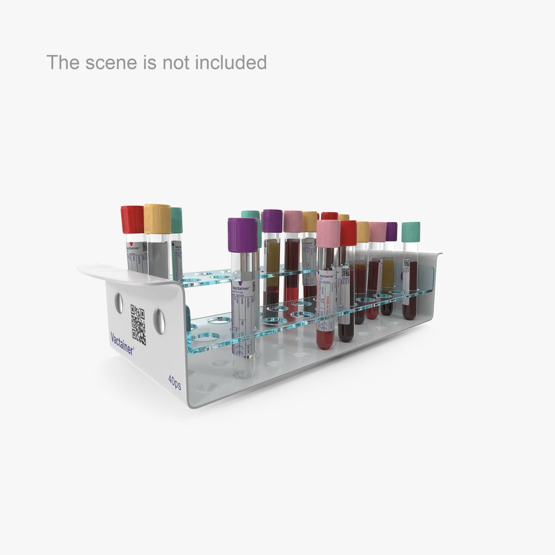 3D Test Tube Rack Model - TurboSquid 1530583