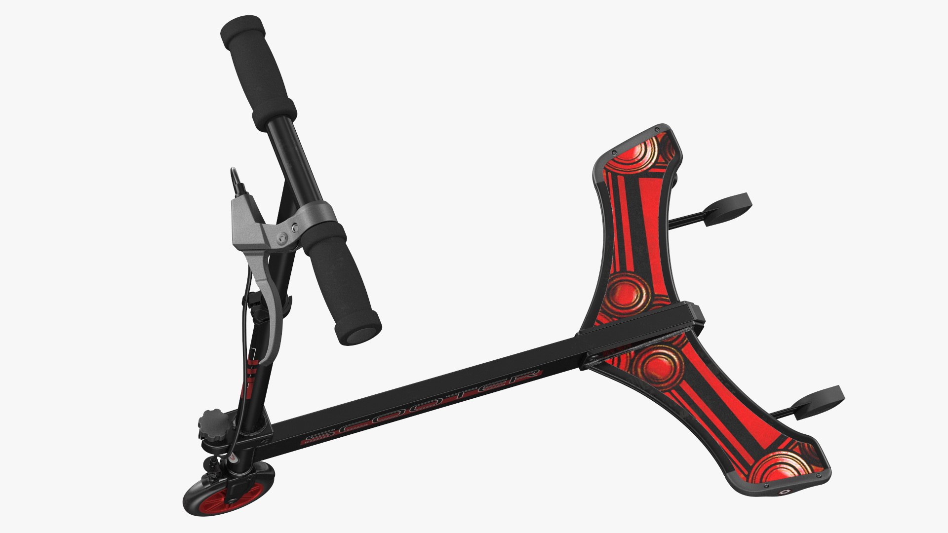 3D model PowerWing Scooter Black Red Rigged - TurboSquid 1724478