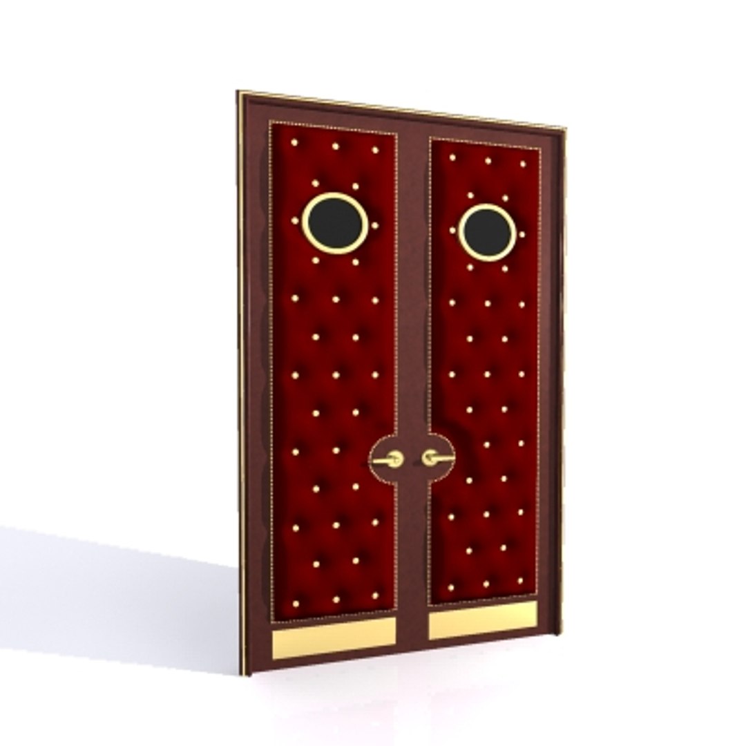 Tufted Double Door 3d Max