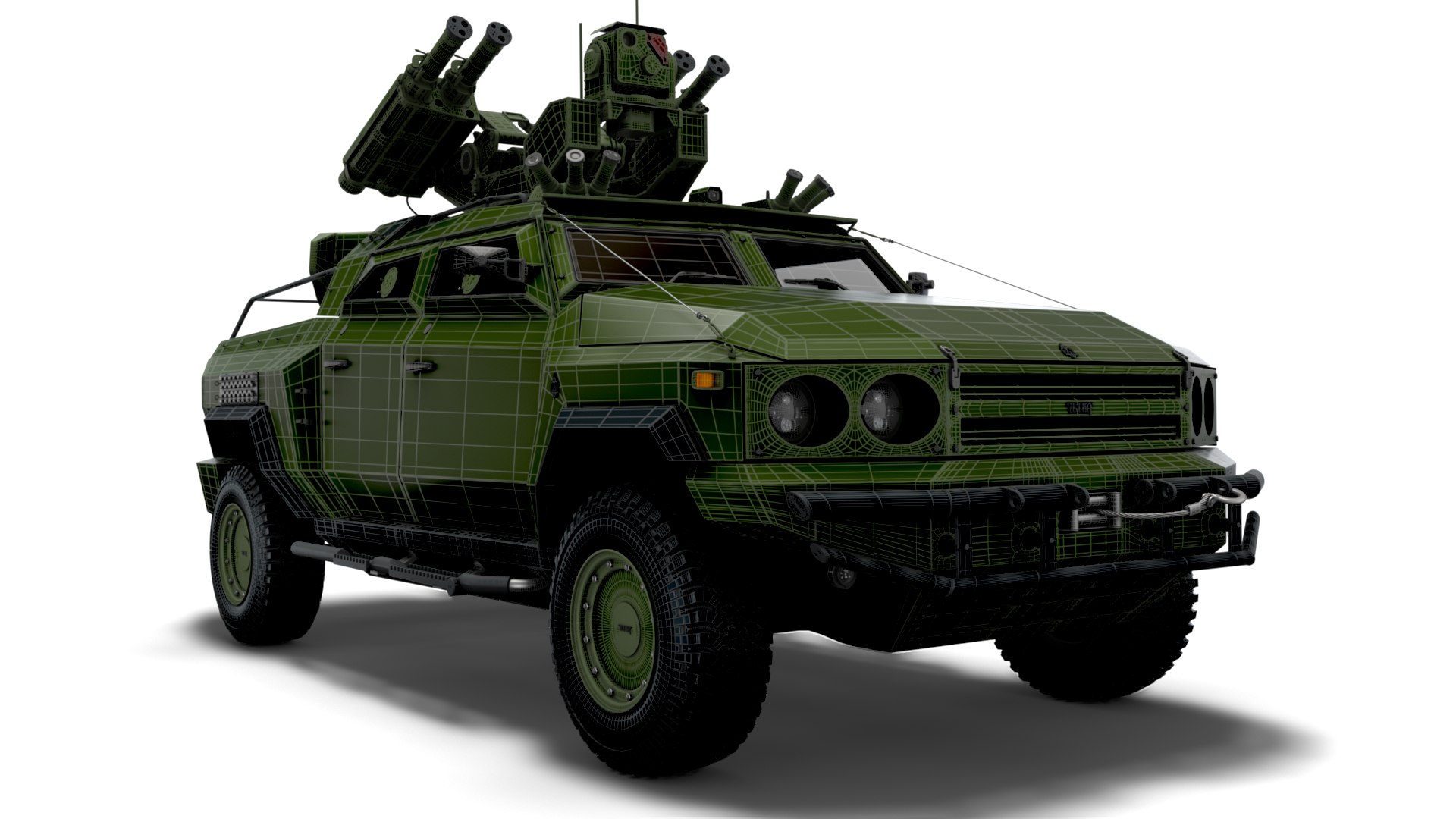3D Model Generic MRAP Tkhir Starstreak 2022 - TurboSquid 1953730