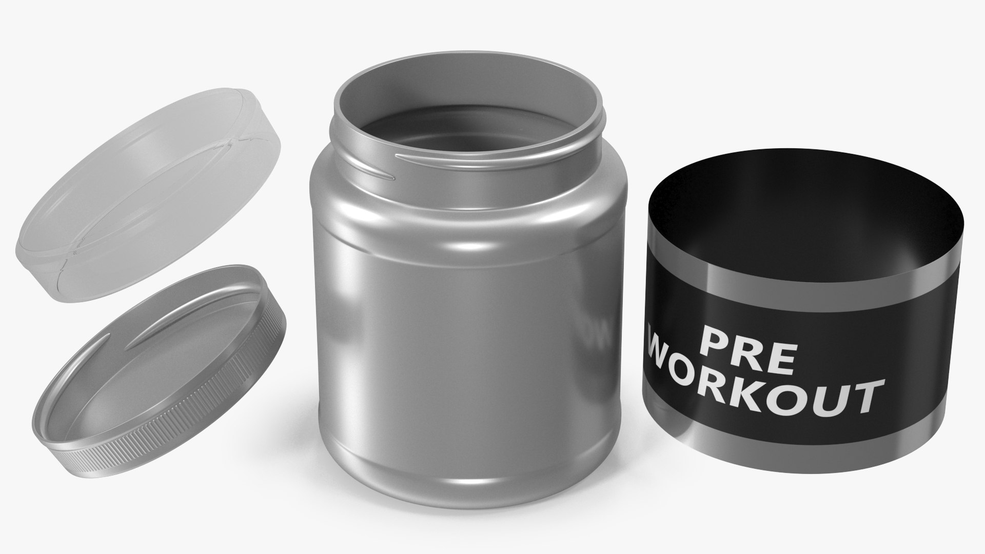 3D Pre Workout Complex Powder Model - TurboSquid 1768480