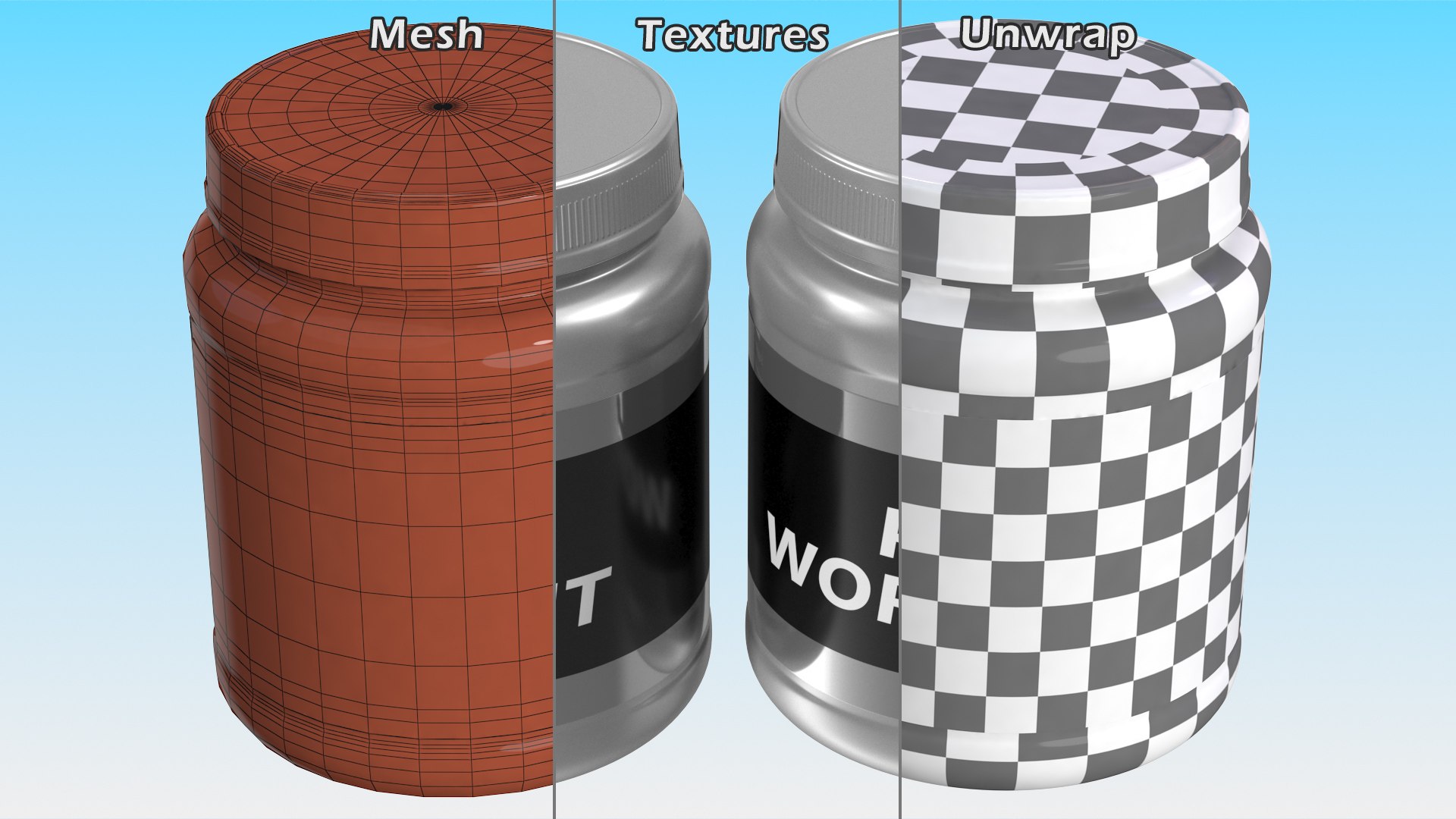 3D Pre Workout Complex Powder Model - TurboSquid 1768480