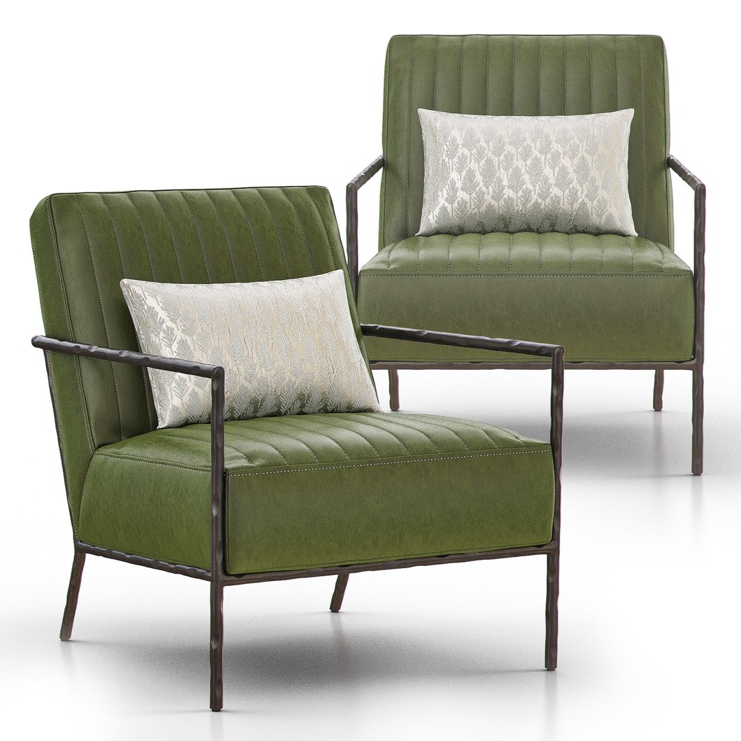 Pratt Leather Metal Frame 3D Model - TurboSquid 1595859