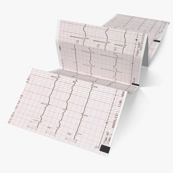 modelo 3d Rollo de papel para ECG médico - TurboSquid 2314220