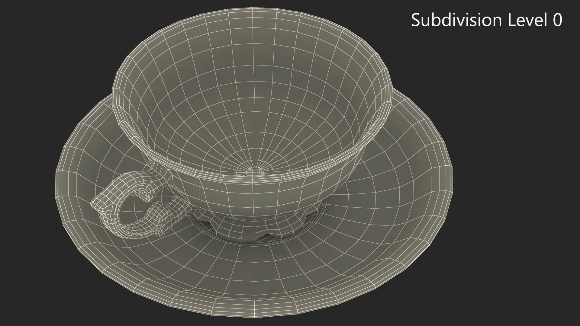 3D Antique Teacup And Saucer - TurboSquid 2106235