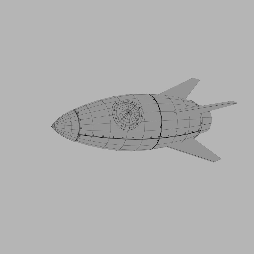 3D Cartoon Spaceship Simple - TurboSquid 1380185