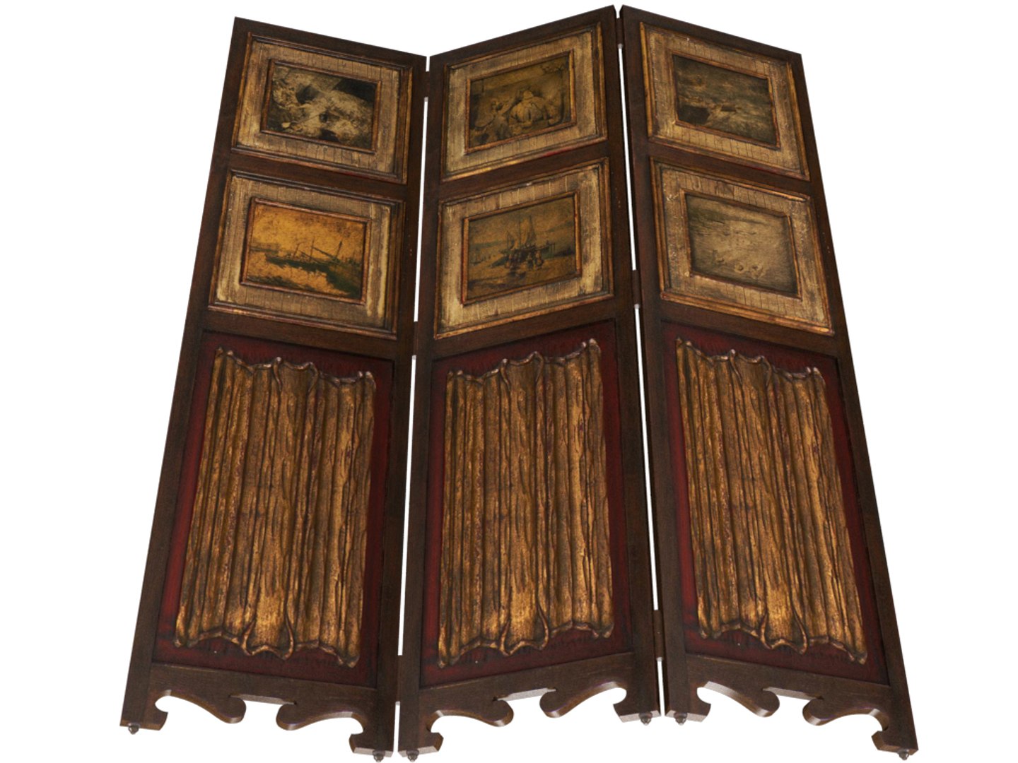 Screen Folding Model - TurboSquid 1545040