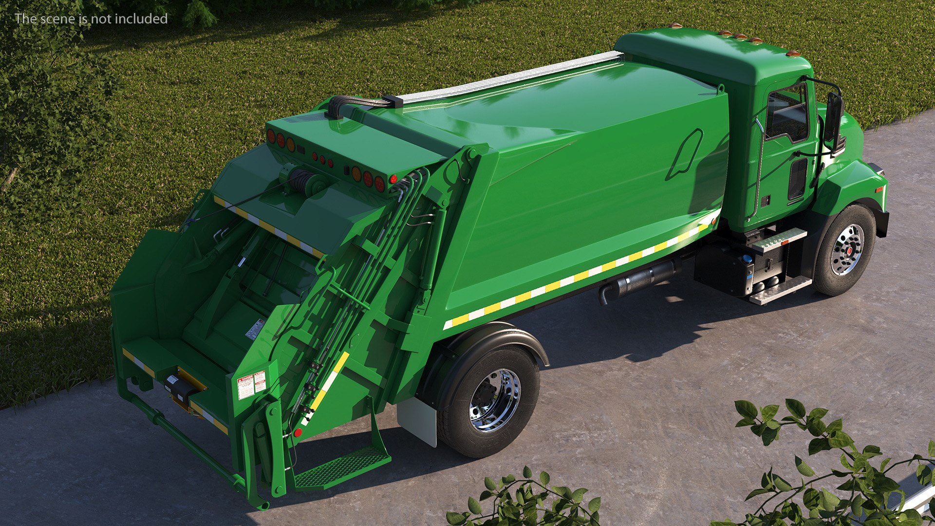 3D Medium-Duty Garbage Truck Rigged - TurboSquid 2059766