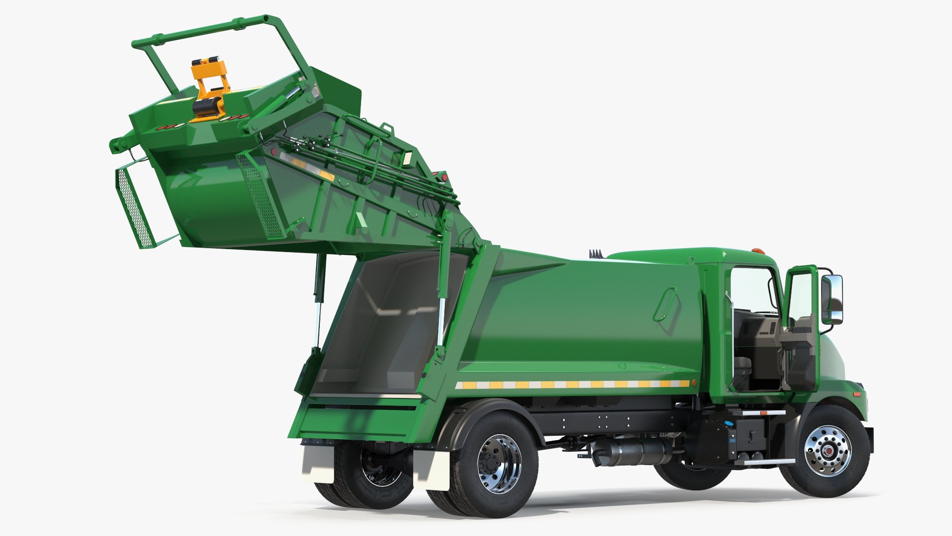 3D Medium-Duty Garbage Truck Rigged - TurboSquid 2059766