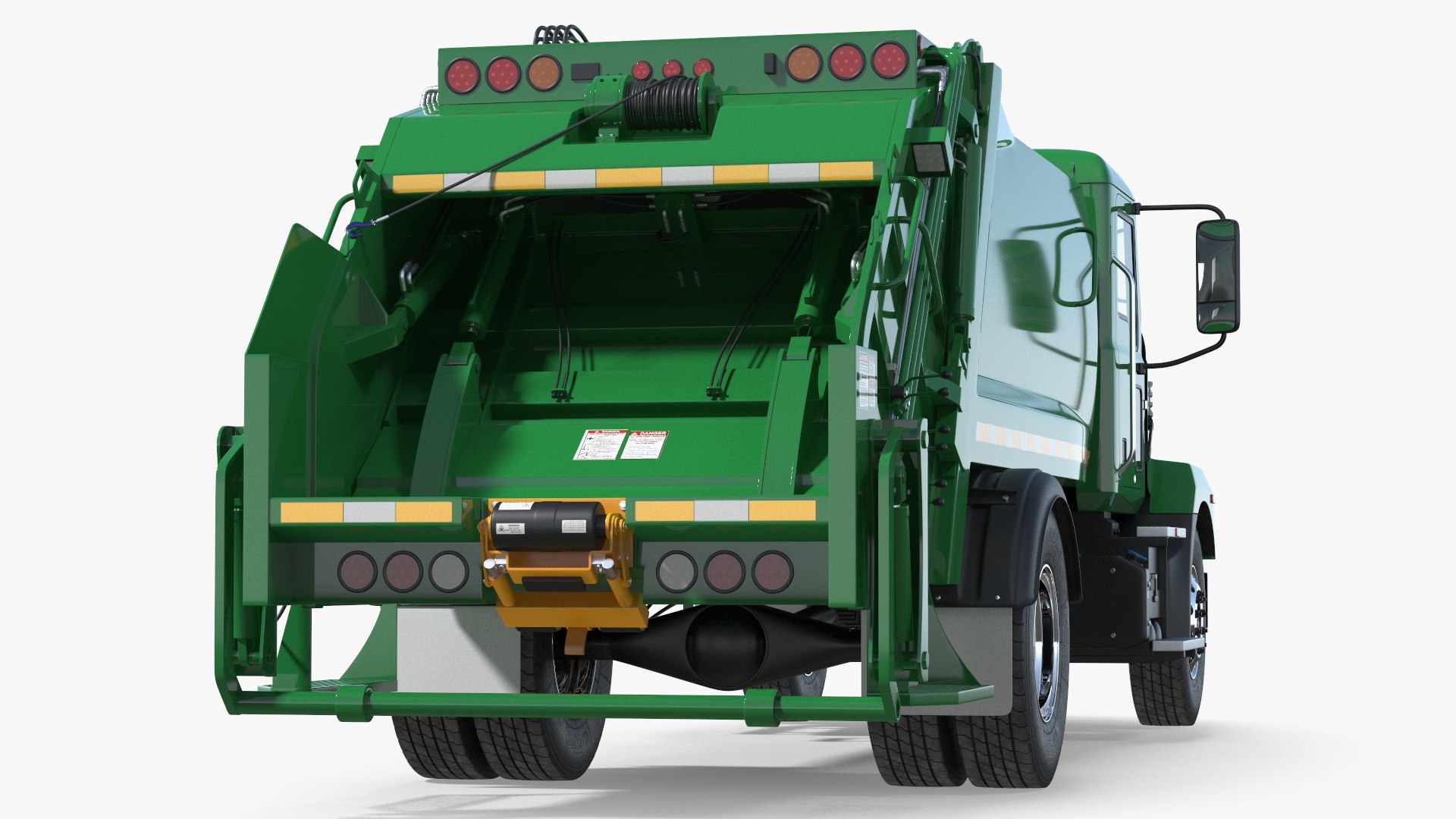 3D Medium-Duty Garbage Truck Rigged - TurboSquid 2059766