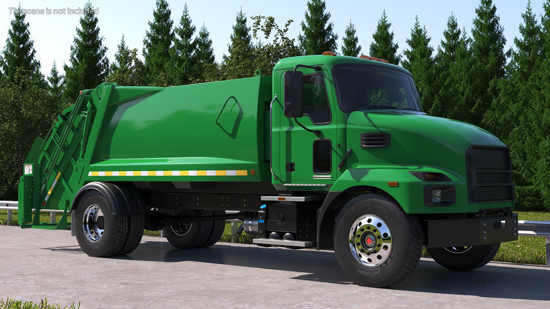 3D Medium-Duty Garbage Truck Rigged - TurboSquid 2059766