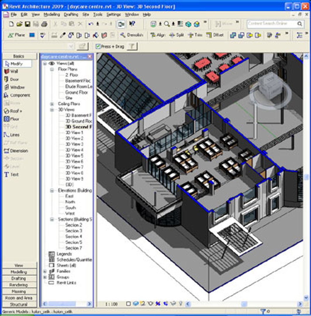 school building revit file max
