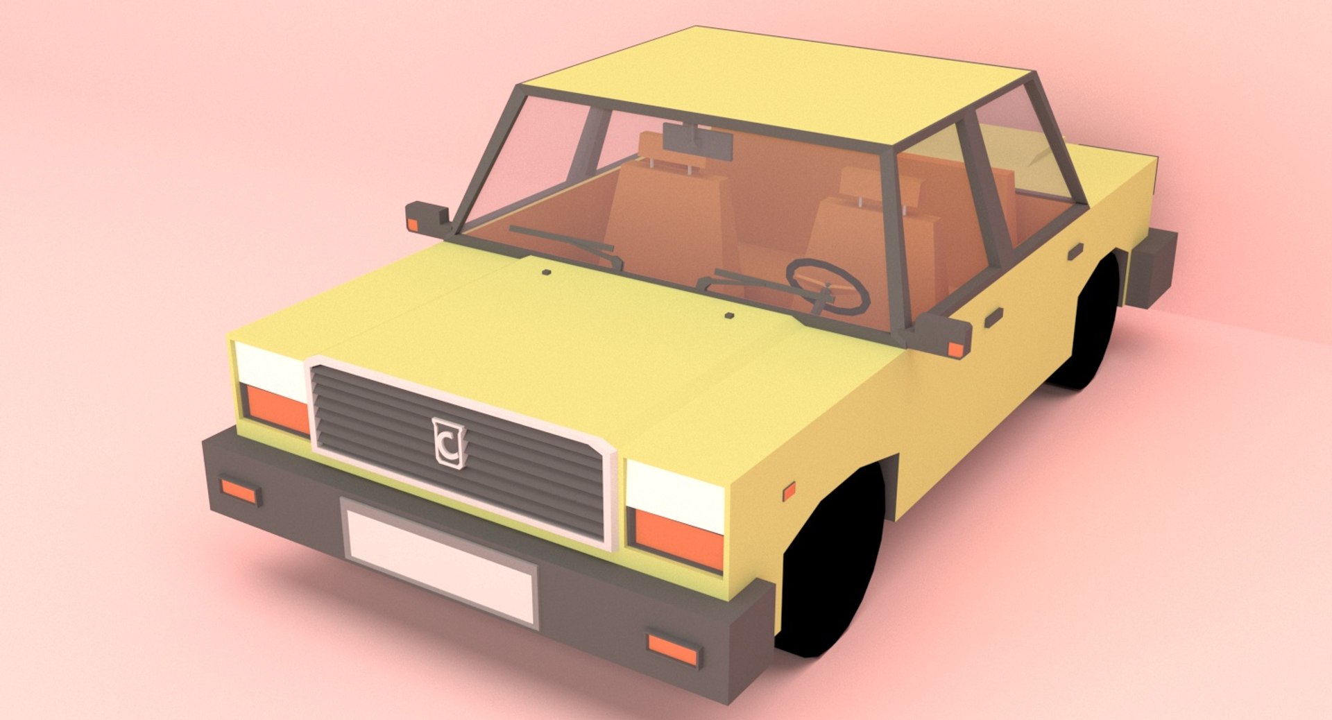 Cartoon Car Model - TurboSquid 1527892