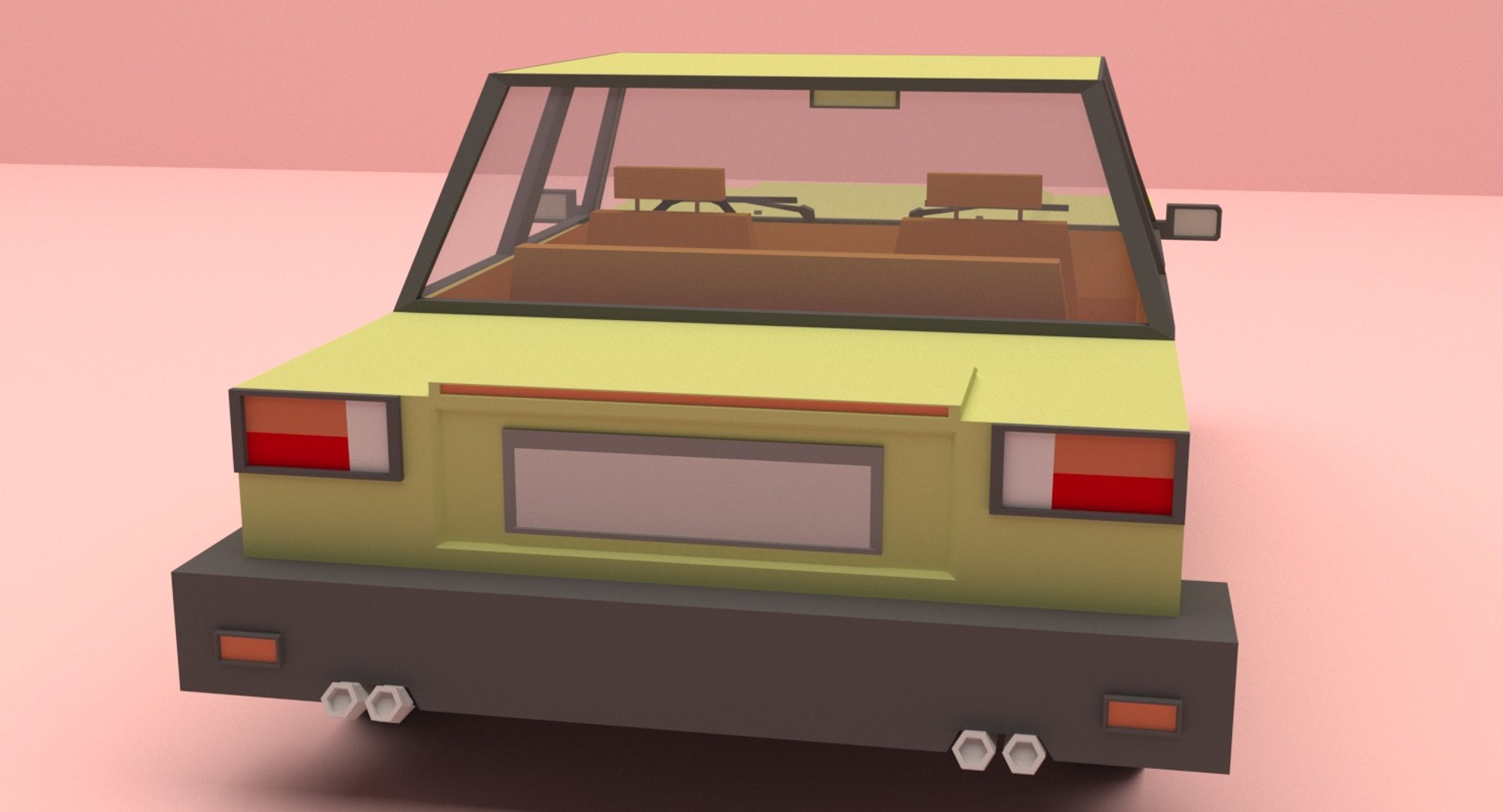 Cartoon Car Model - TurboSquid 1527892