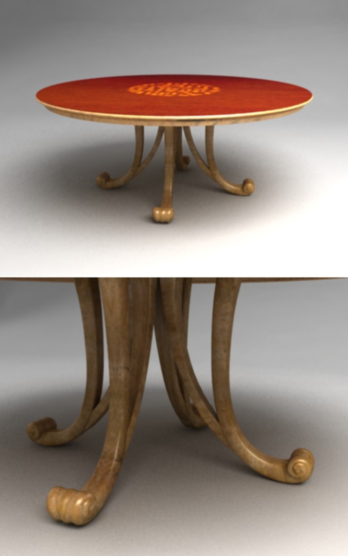 3d model classic table